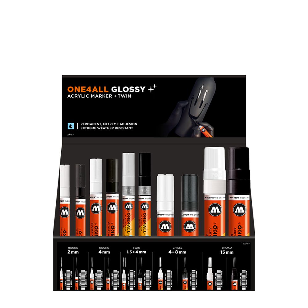 PREORDER Molotow - Displays - One4All Glossy Marker Stand Display (Sta ...