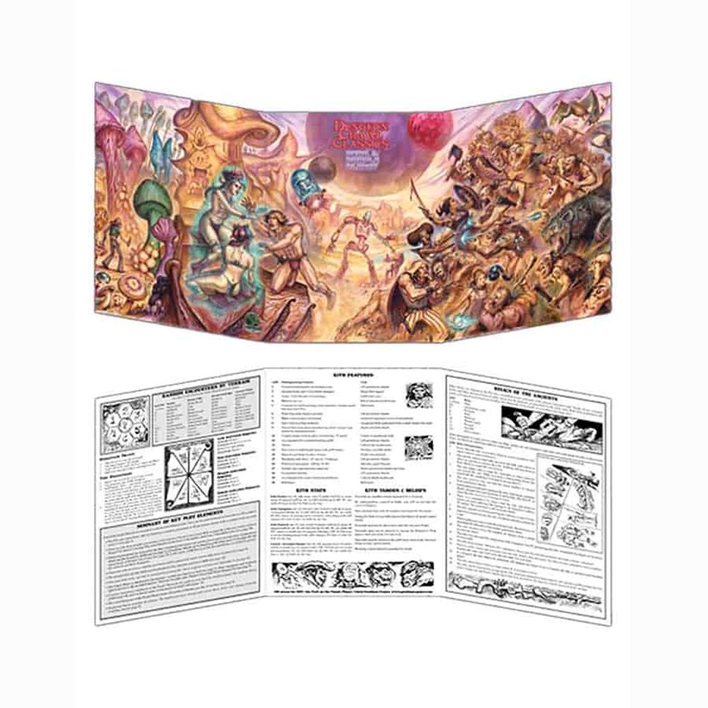 Dungeon Crawl Classics - Purple Planet Judges Screen - Thick Cardboard ...