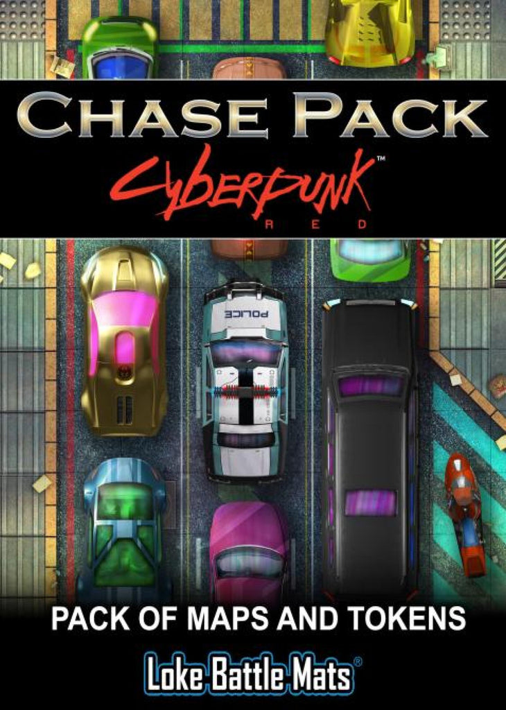 PREORDER The Chase Pack - Battle Mats & Tokens for Cyberpunk Red ...